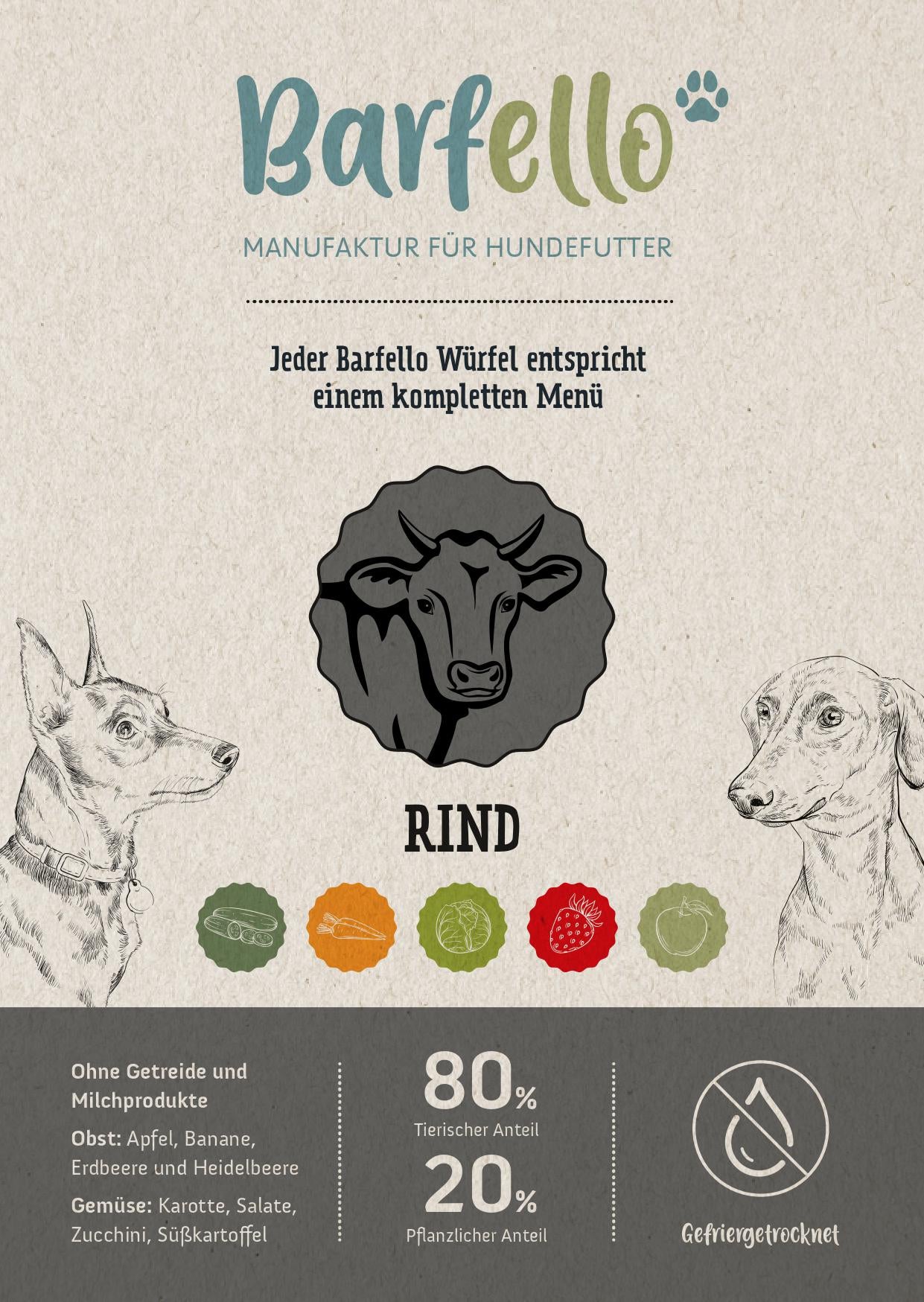 Gefriergetrocknetes Rind ohne Getreide. bald wieder verfügbar!